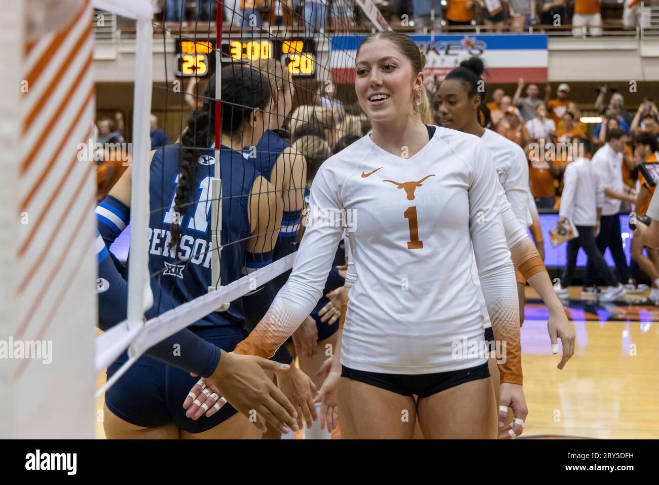 AUSTIN, TX - SEPTEMBER 28: Texas Longhorns setter Ella Swindle (1 ...