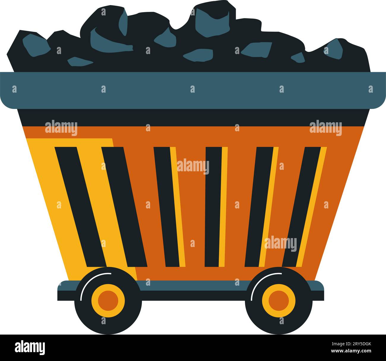 Metallurgy and coal mining factory facility vector Stock Vector Image ...