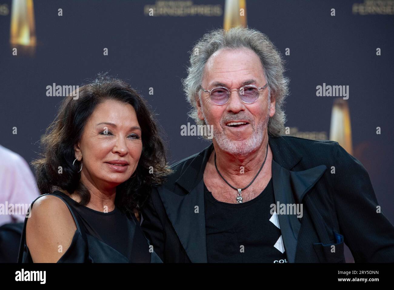 Hugo Egon BALDER, Moderator, mit Ehefrau Elena, Roter Teppich, Red ...