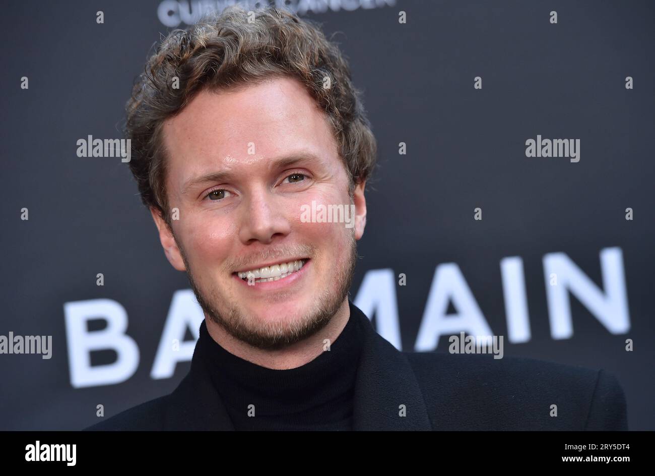 Barron Hilton II arrives at the Zodiac Ball, Thursday, Sept. 28, 2023, at The Houdini Estate in ...