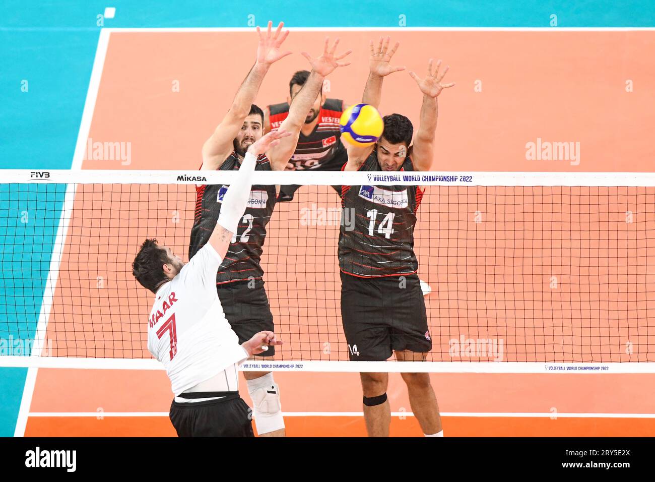 Adis Lagumdzija, Faik Samet Gunes (Turkey). Volleyball World ...