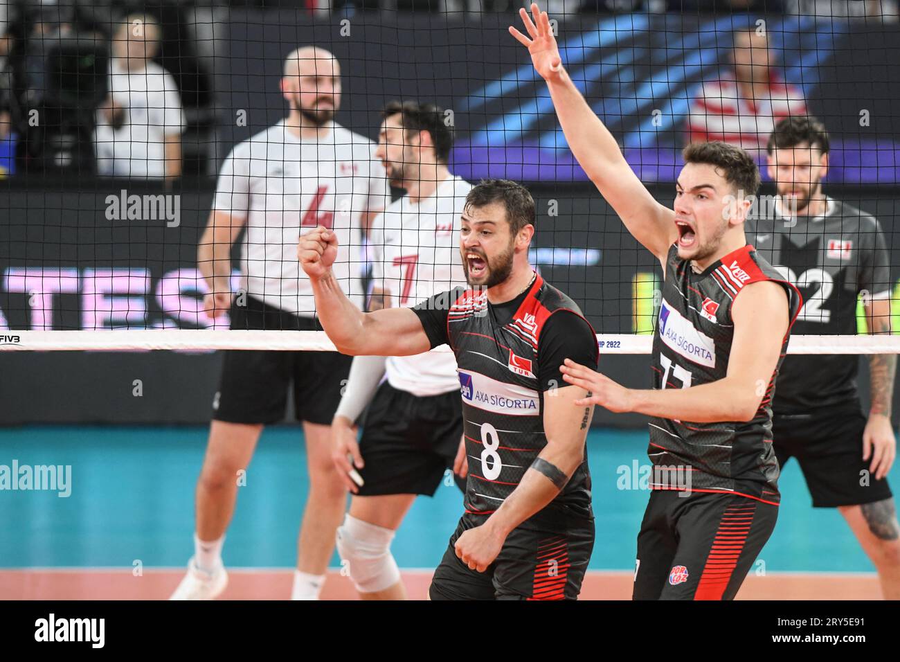 Burutay Subasi, Bedirhan Bulbul (Turkey) celebrating the win against ...