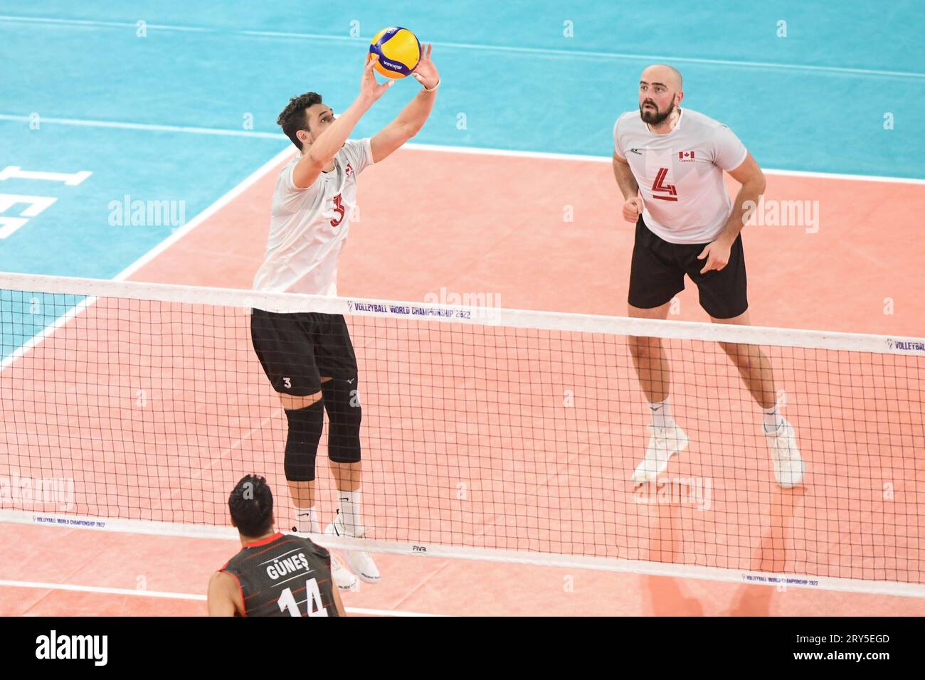 Derek Epp, Nicholas Hoag (Canada). Volleyball World Championship 2022 ...