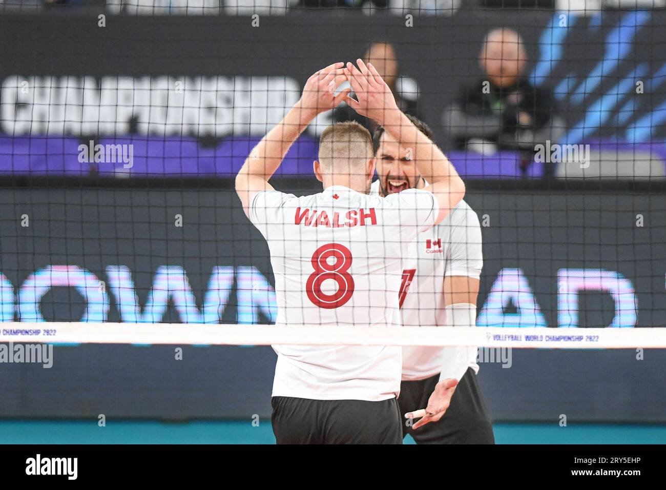 Brett Walsh, Stephen Maar (Canada), Burutay Subasi (Turkey). Volleyball ...