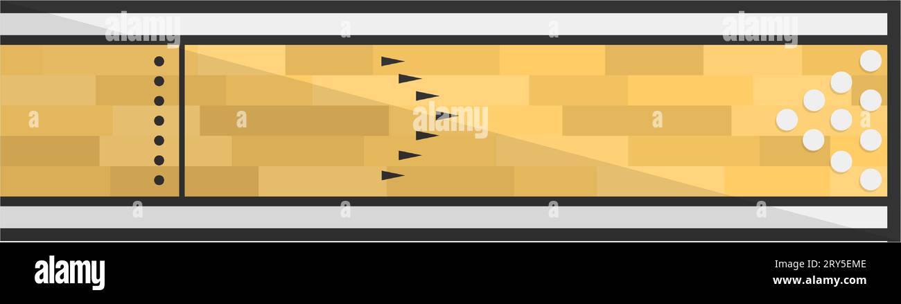 Bowling lane or track for throwing ball vector Stock Vector Image & Art ...