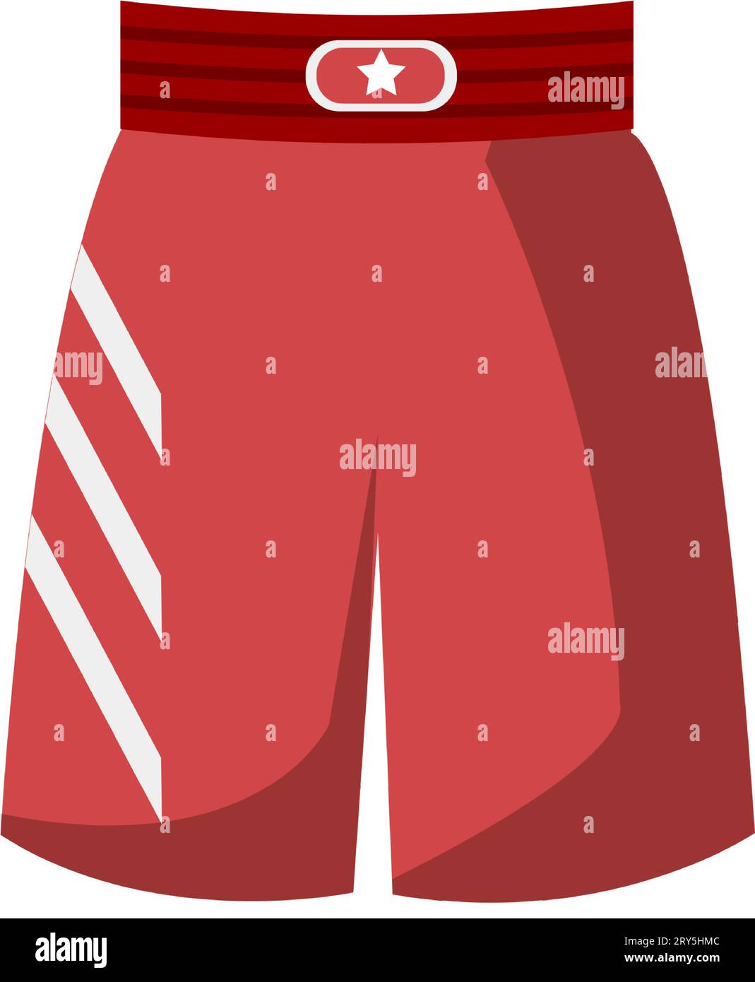 Boxing shorts, sports uniform and clothing vector Stock Vector Image ...