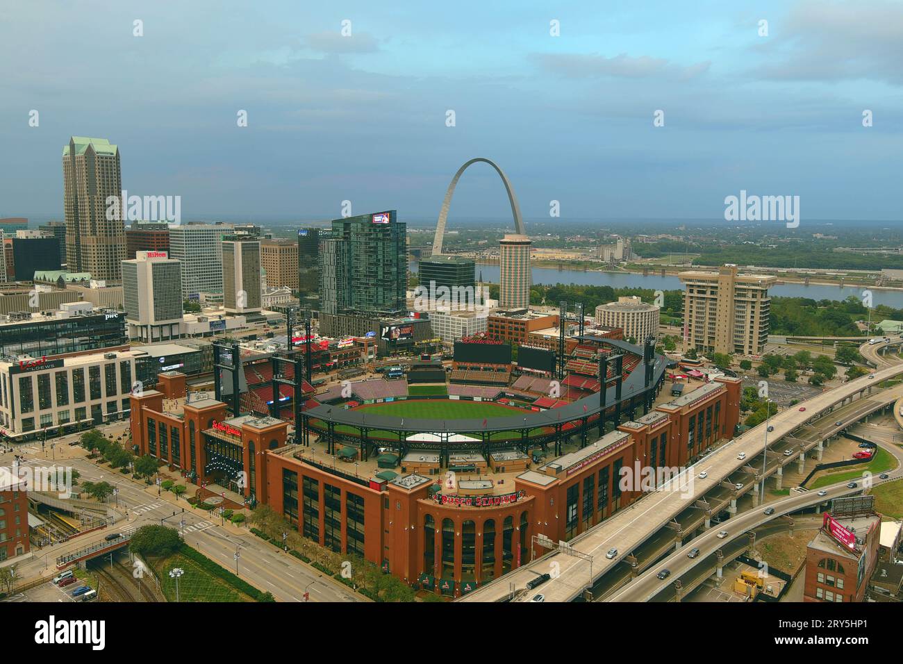 Aerial busch stadium hi-res stock photography and images - Alamy