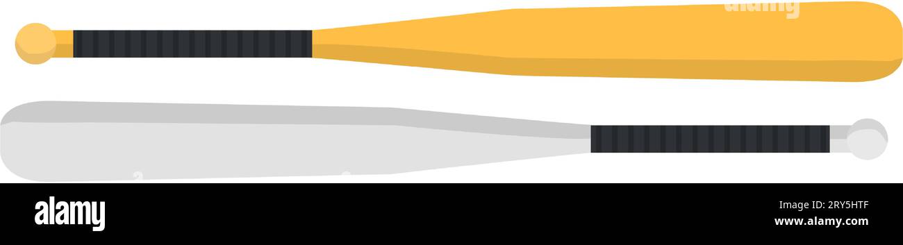 Baseball bat equipment for sports games activities Stock Vector Image ...