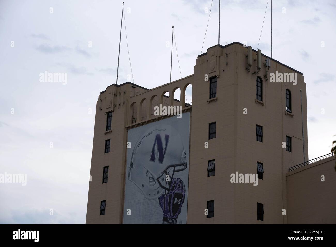 General overall view ryan field football stadium at northwestern ...