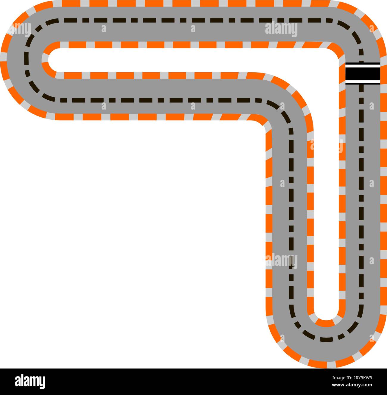 Formula driver racing track circuit Stock Vector Images - Alamy