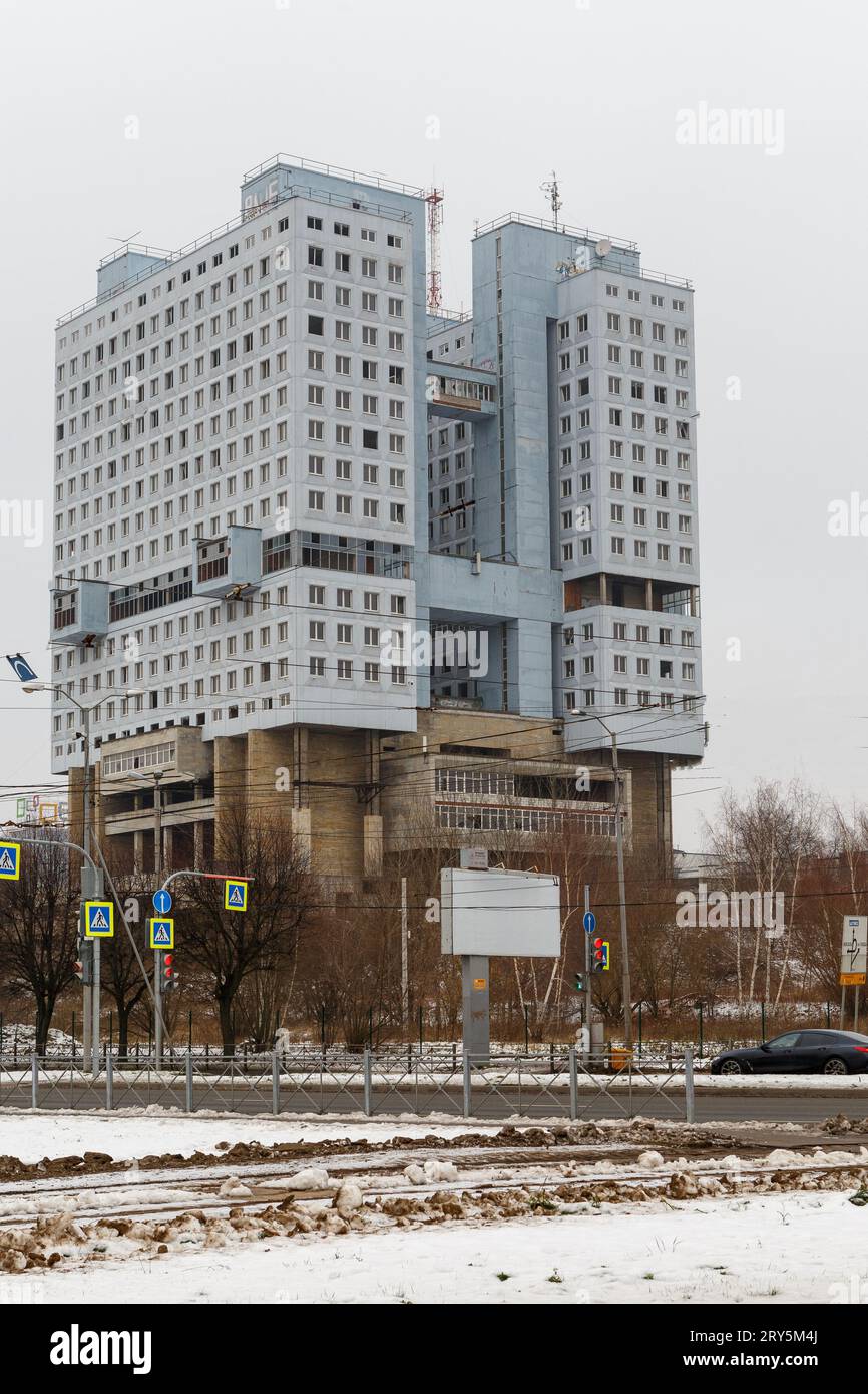 The House of Soviets is a Russian brutalist building designed by ...