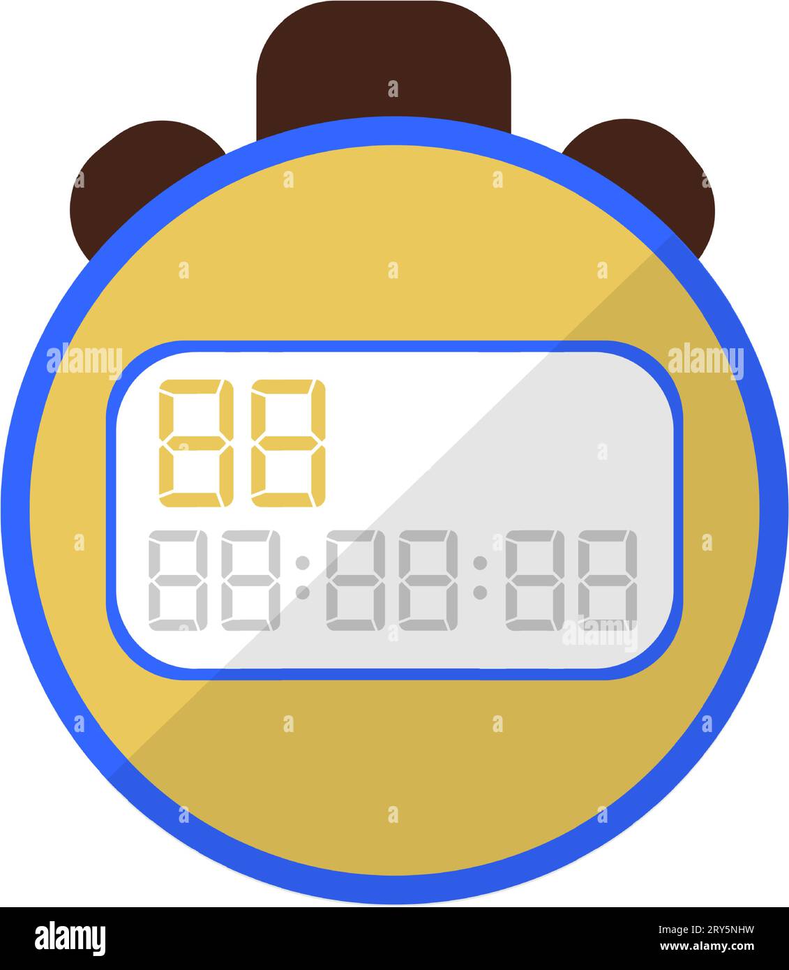 Soccer sports equipment, timer or stopwatch vector Stock Vector Image ...