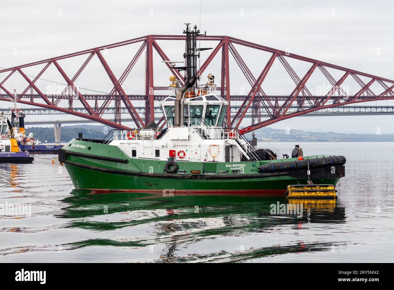The Balmerino Tug Boat in the Firth of Forth under the Forth Rail ...
