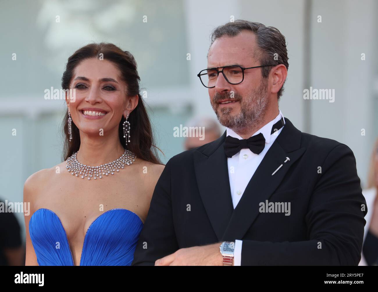 VENICE, ITALY - SEPTEMBER 09: Caterina Murino and Edouard Rigaud ...