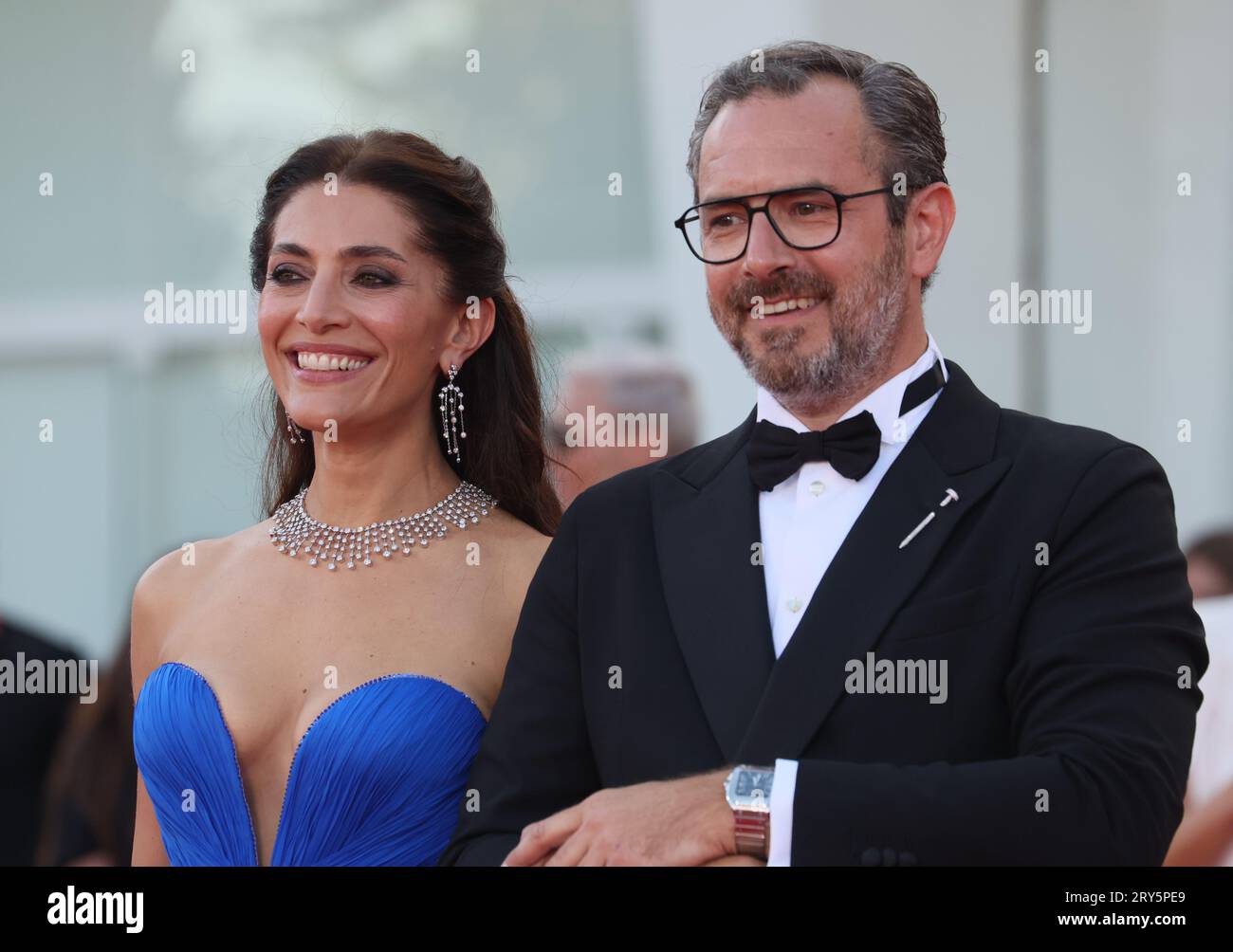 VENICE, ITALY - SEPTEMBER 09: Caterina Murino and Edouard Rigaud ...