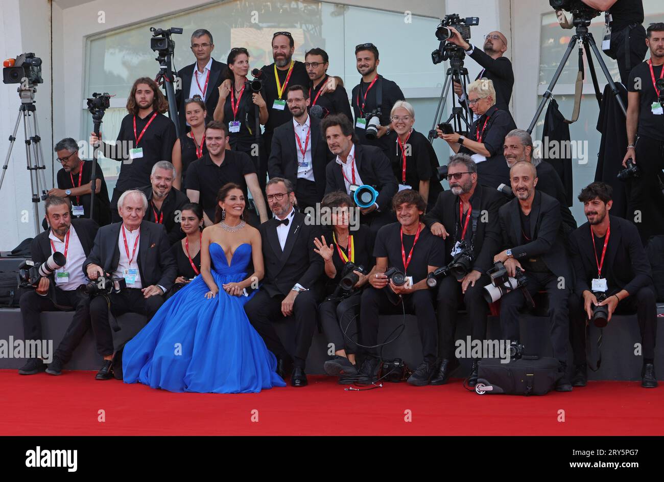 VENICE, ITALY - SEPTEMBER 09: Caterina Murino and Edouard Rigaud ...