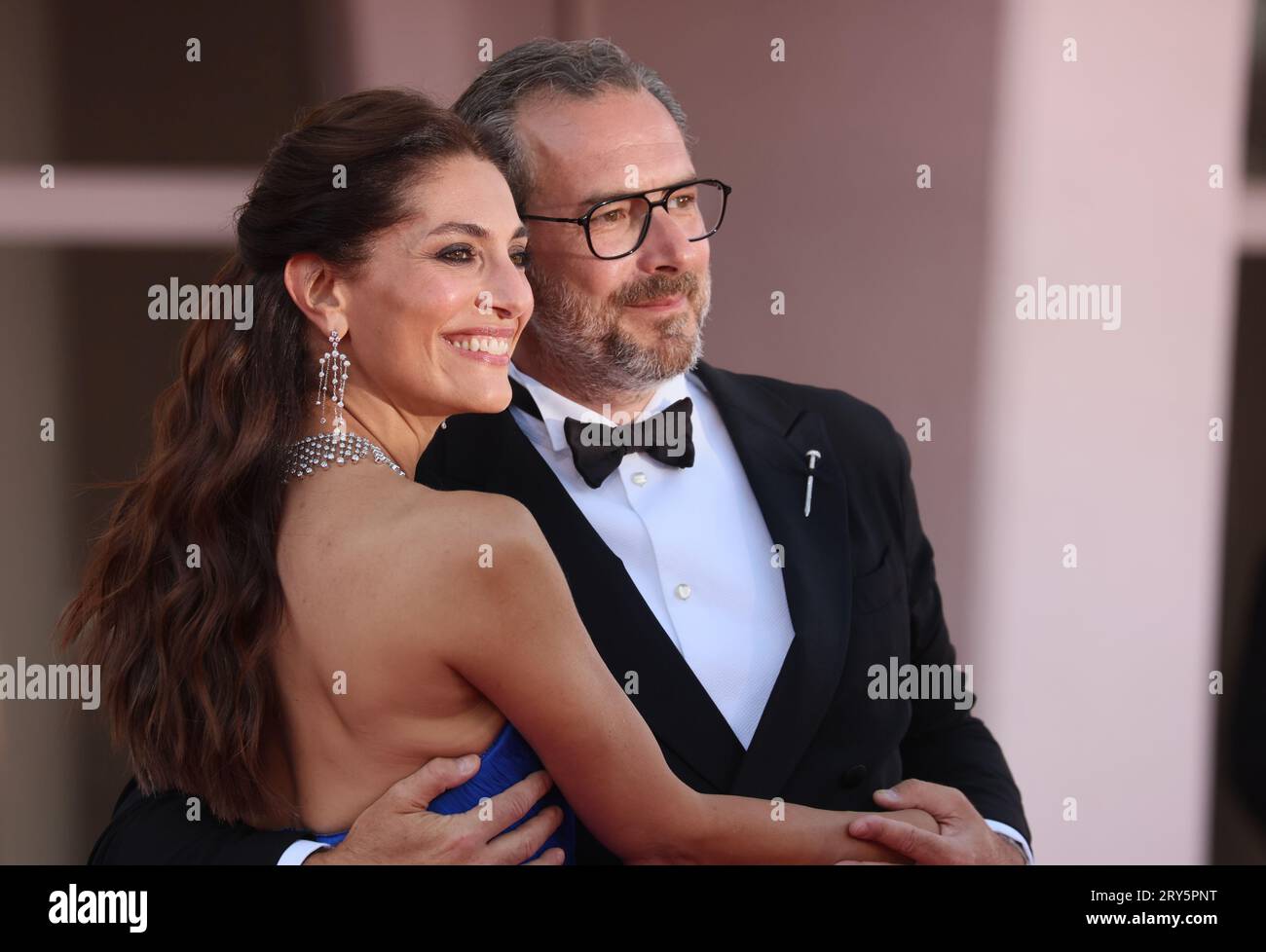 VENICE, ITALY - SEPTEMBER 09: Caterina Murino and Edouard Rigaud ...