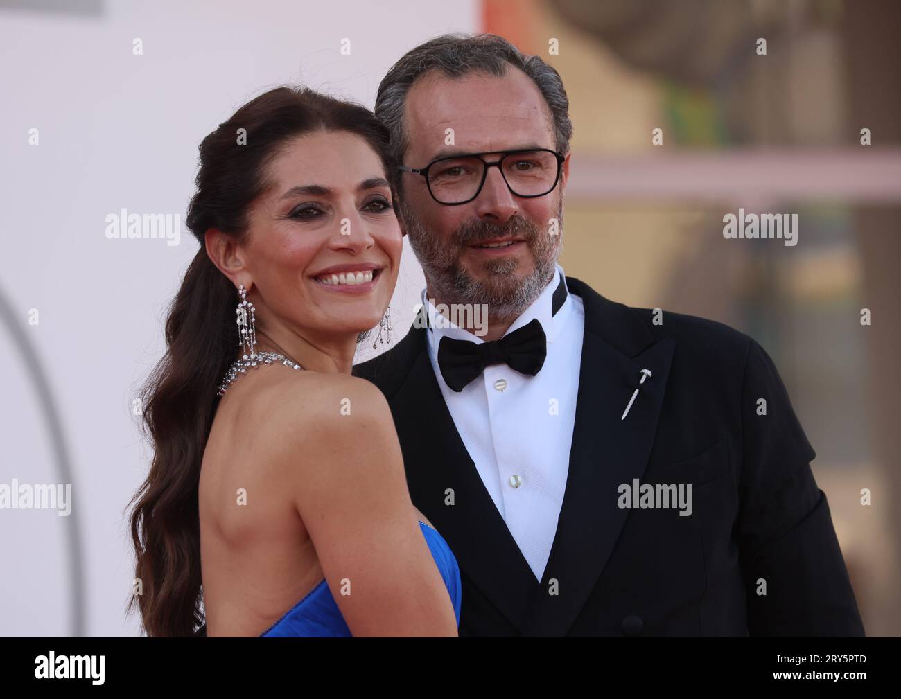 VENICE, ITALY - SEPTEMBER 09: Caterina Murino and Edouard Rigaud ...