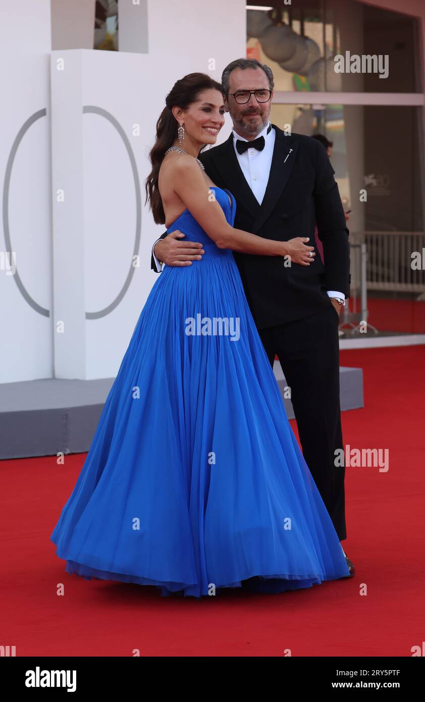 VENICE, ITALY - SEPTEMBER 09: Caterina Murino and Edouard Rigaud ...