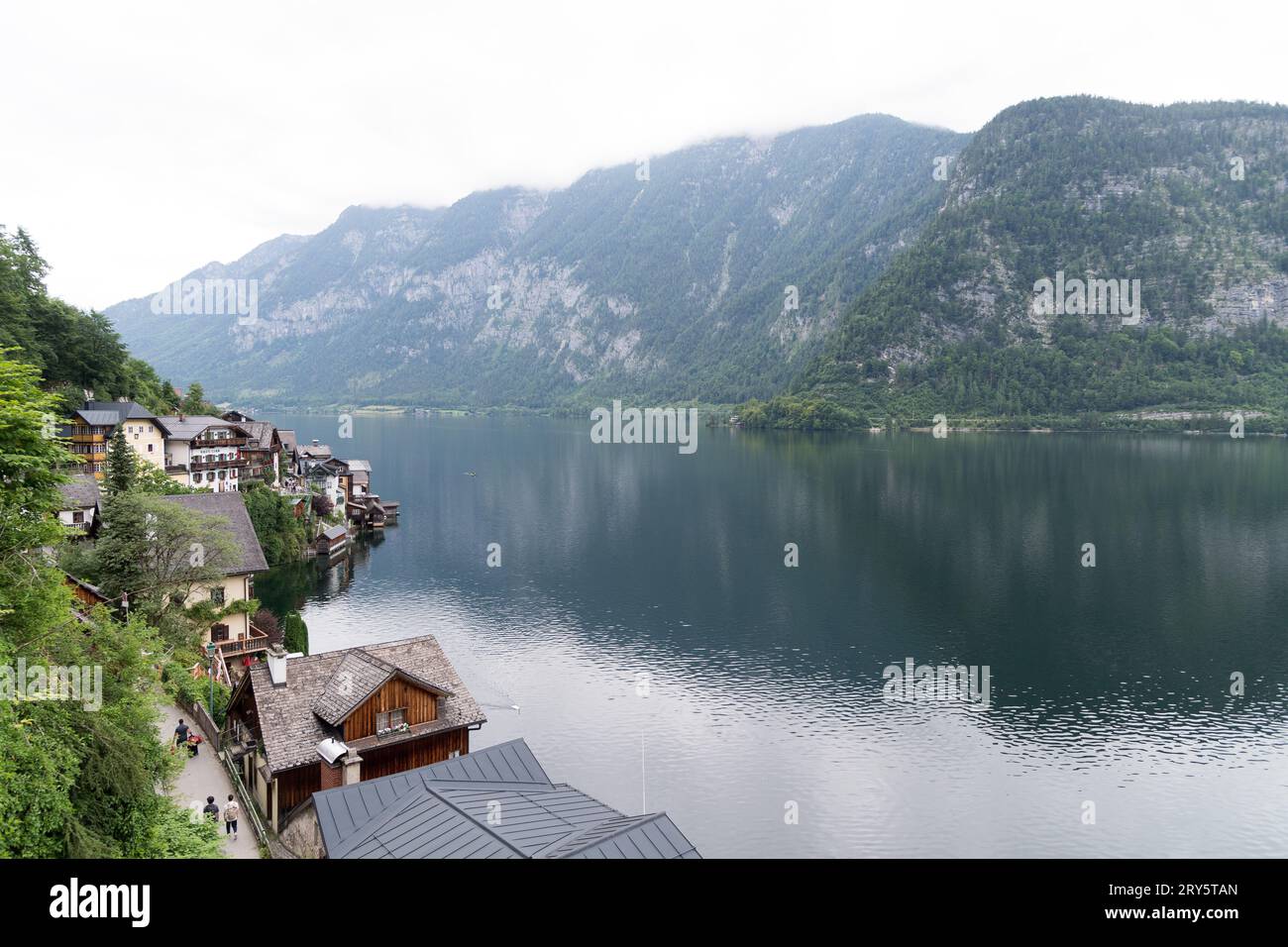 Historic centre of Hallstatt, Upper Austria, Austria, and Hallstatter ...