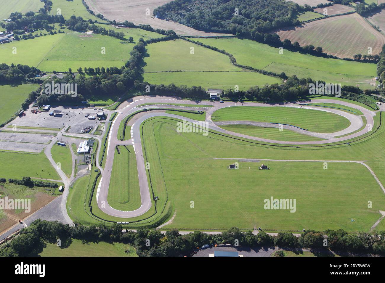 Aerial photograph of Lydden Hill Race course Stock Photo - Alamy