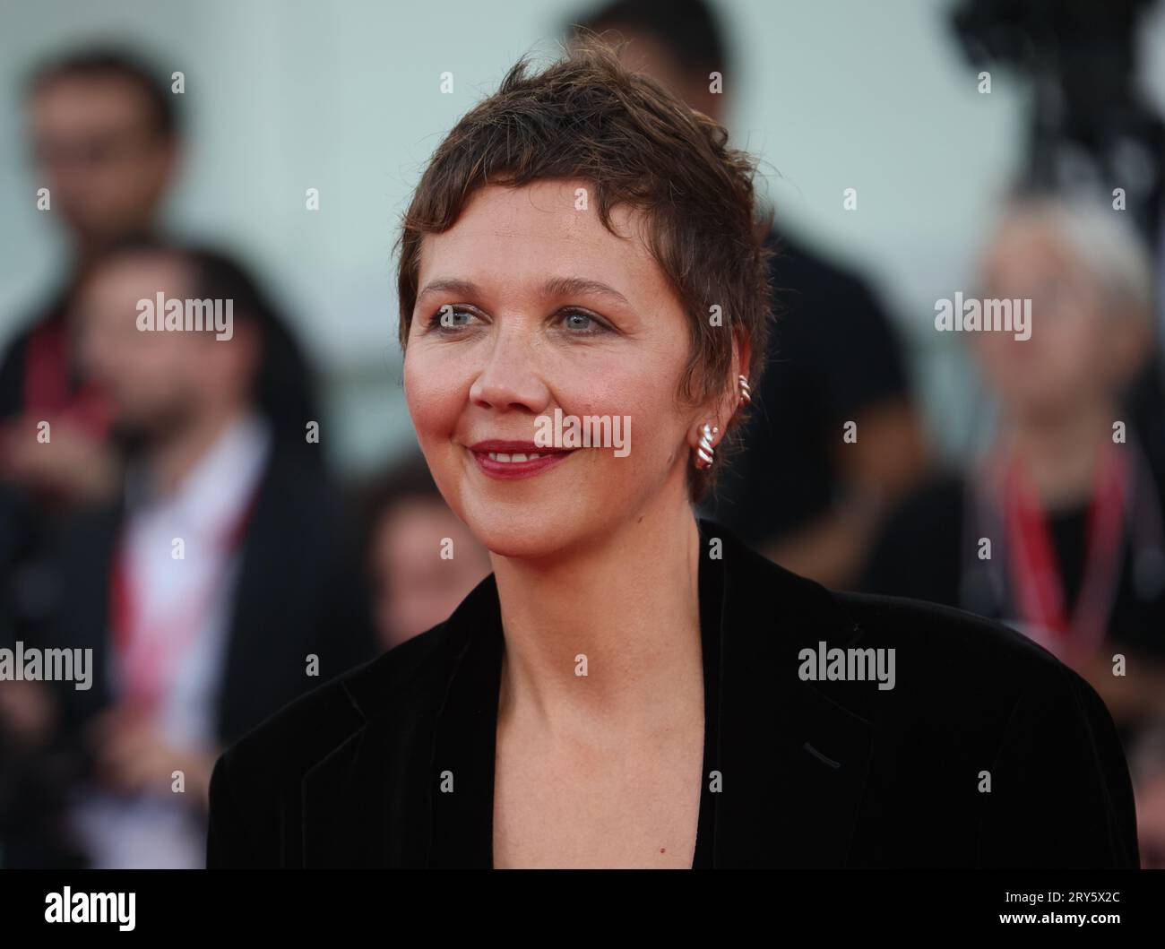 VENICE, ITALY - SEPTEMBER 09: Maggie Gyllenhaal attends a red carpet ...