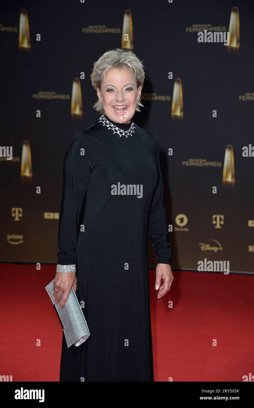 Tanja Schumann bei der Verleihung des Deutschen Fernsehpreises in Koeln ...