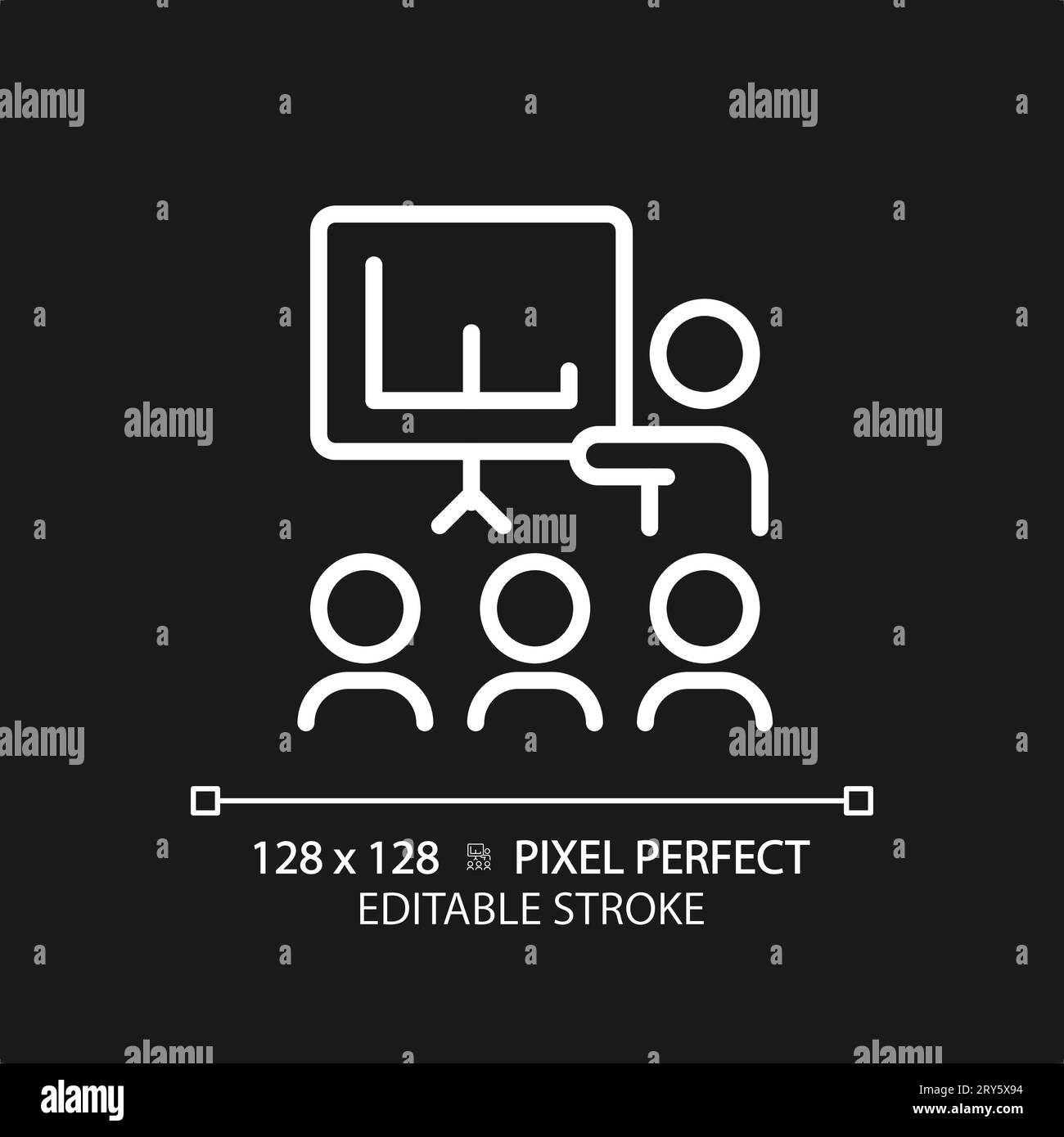 2D customizable thin linear white public speaking icon Stock Vector ... 2D customizable thin linear white public speaking icon Stock Vector ...