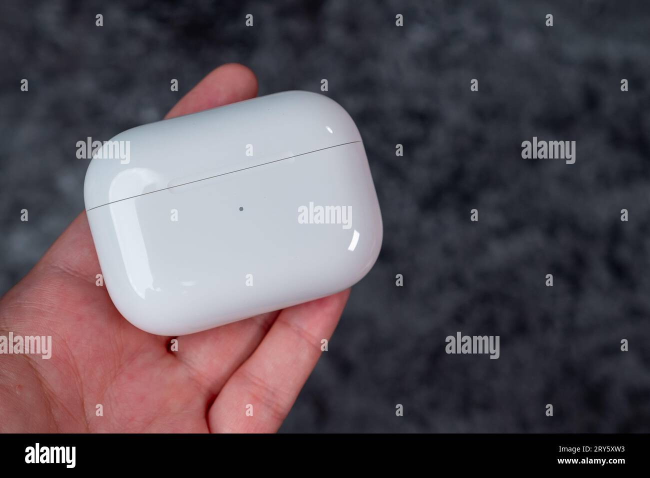 Jurmala, Latvia - 21 09 2023: In a woman's hand there is case with ...