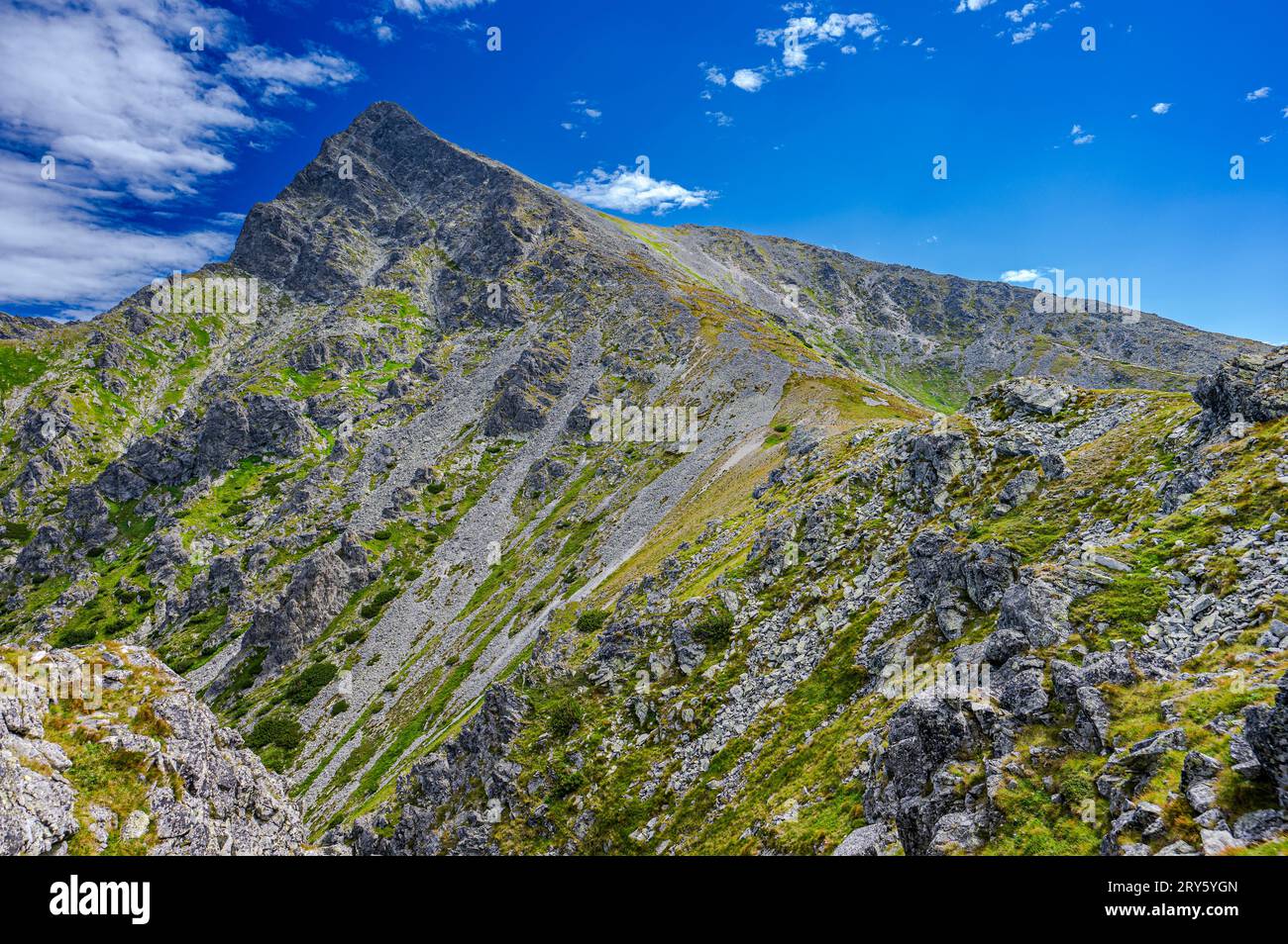 The Mount Krivan in the High Tatras. An iconic mountain of Slovakia ...