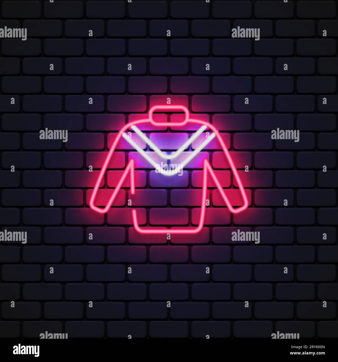 Christmas sweater icon neon on light background. Vector illustration ...