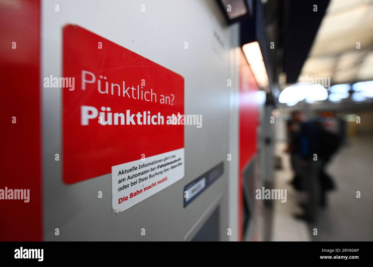 Dresden, Germany. 29th Sep, 2023. A sticker with the words "Arriving on ...