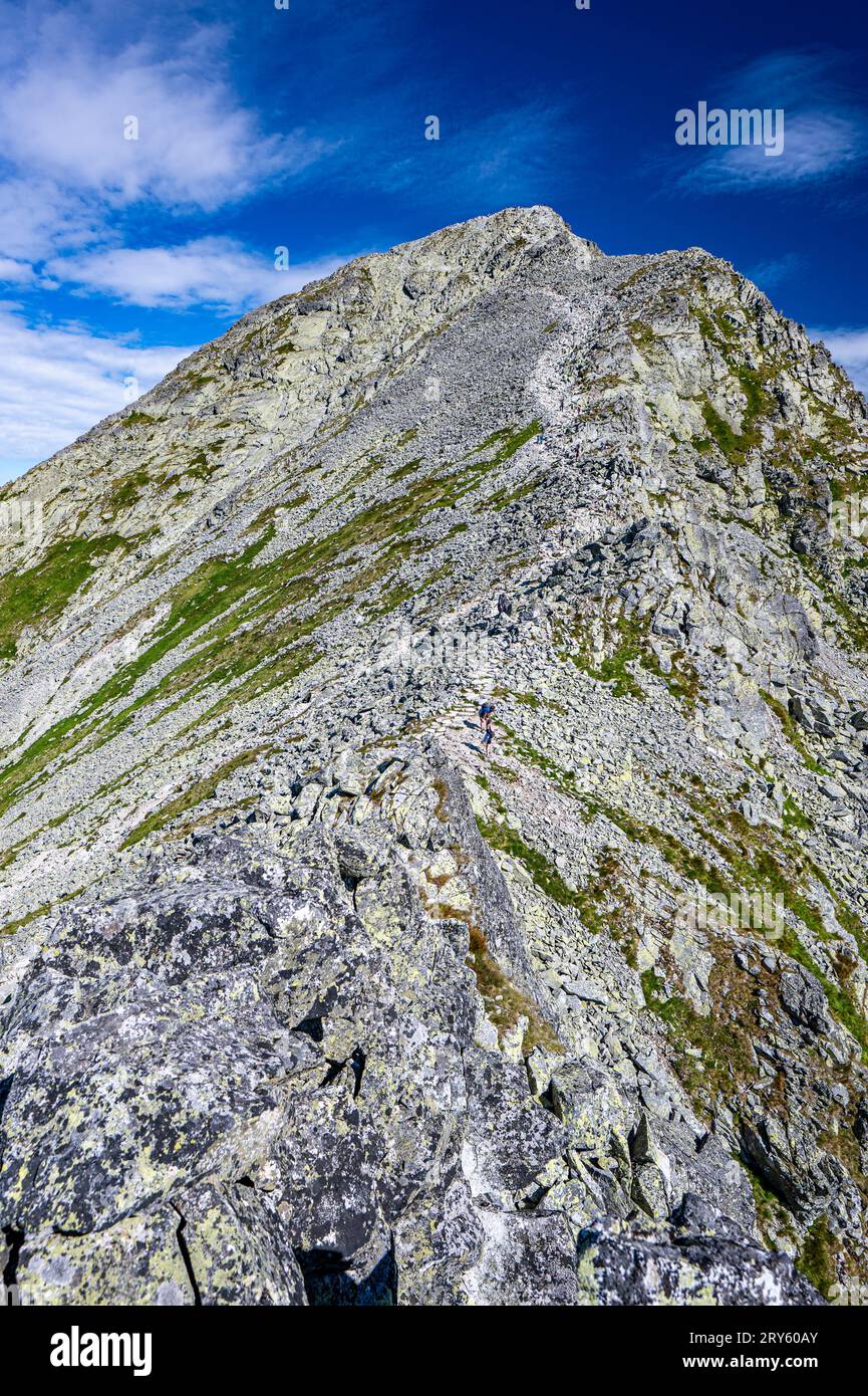 The Mount Krivan in the High Tatras. An iconic mountain of Slovakia ...