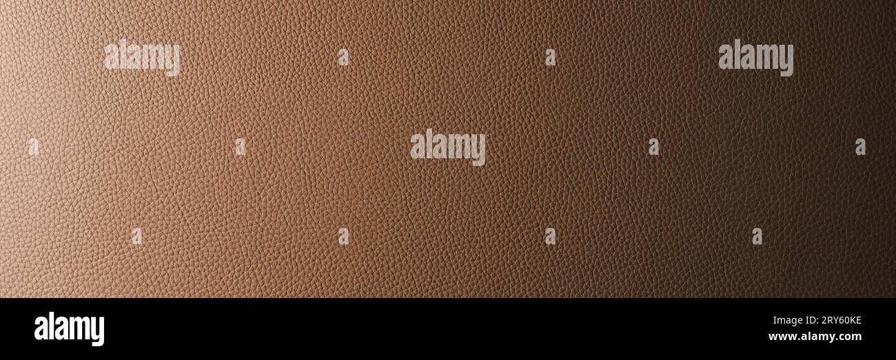 Abstract background, wide banner with brown gradient leather texture ...