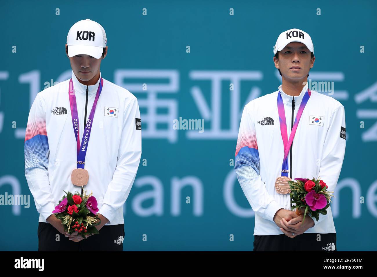 Hangzhou, China's Zhejiang Province. 29th Sep, 2023. Bronze Medalists ...