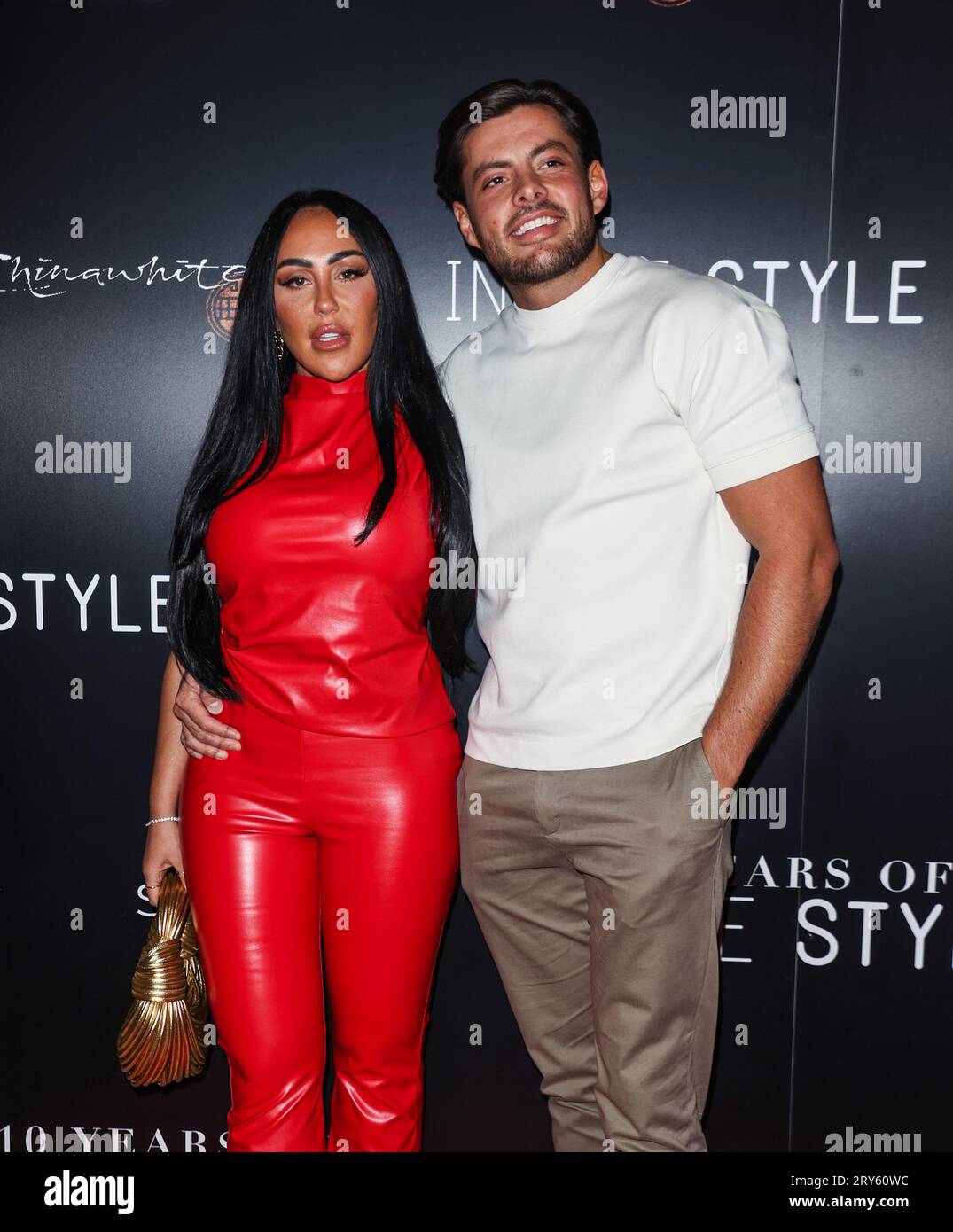 London, UK. 28th Sep, 2023. Sophie Kasaei and Jordan Brook seen ...