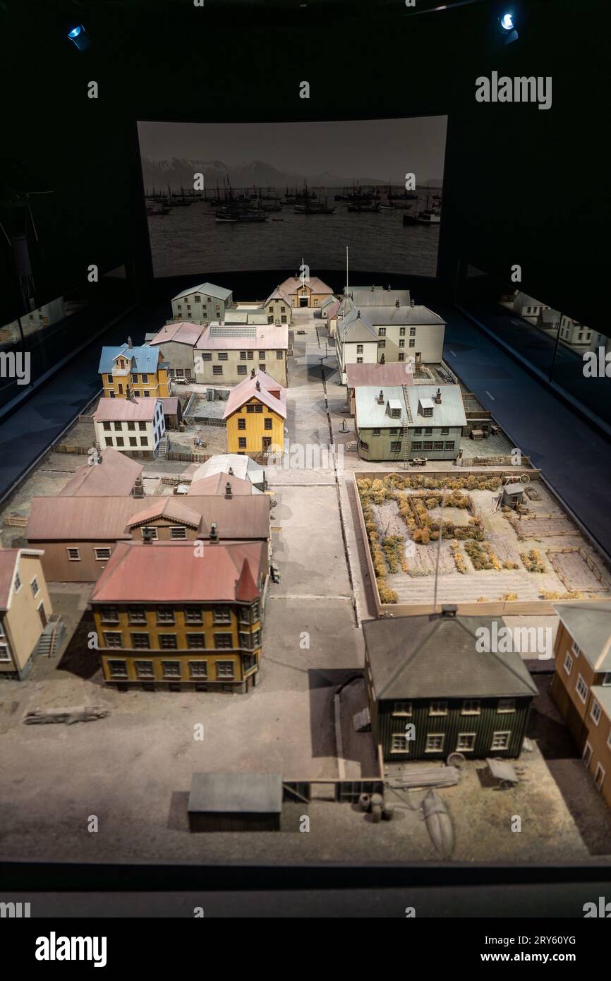 Inside The Settlement Exhibition, Museum in Reykjavik, Iceland Stock ...