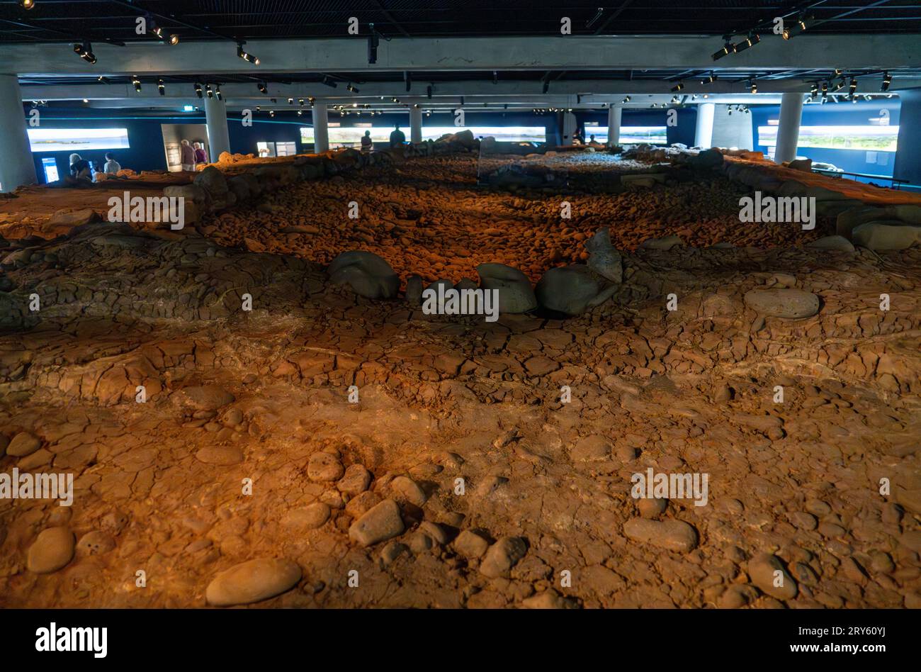 Inside The Settlement Exhibition, Museum in Reykjavik, Iceland Stock ...