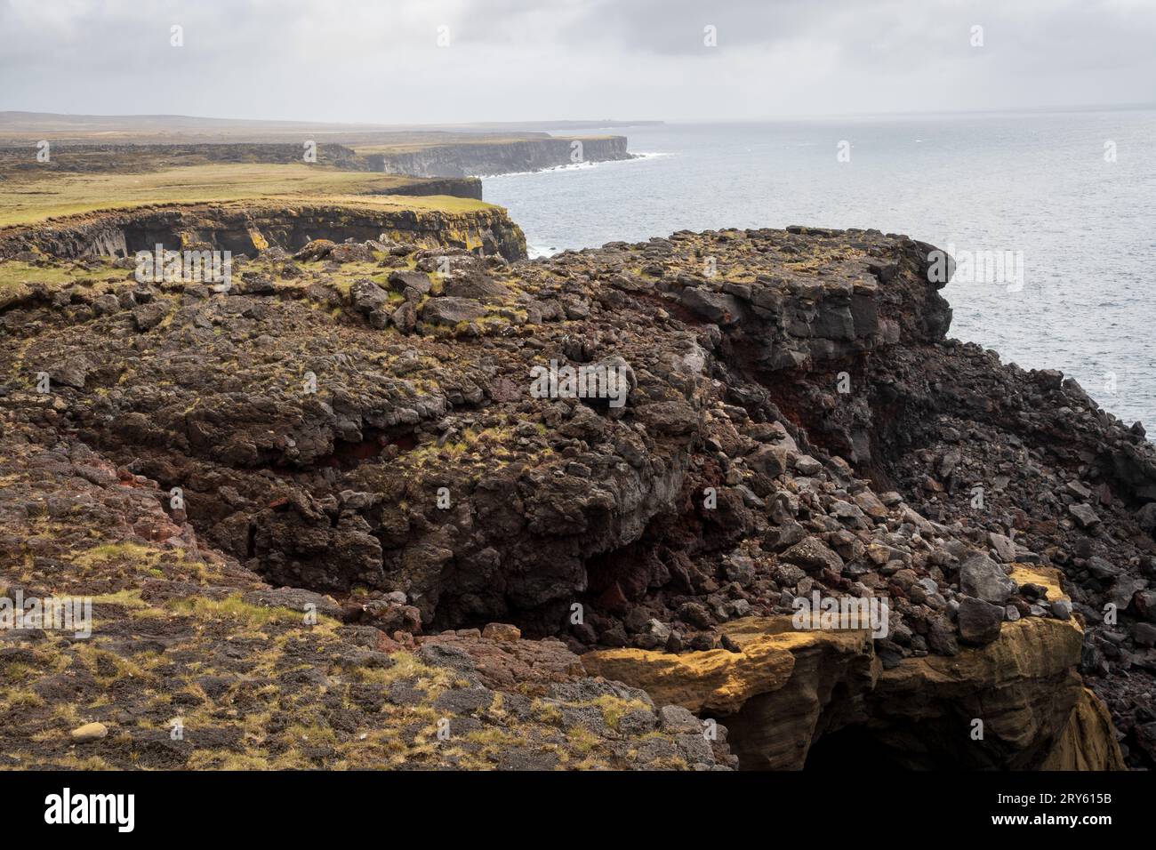 The Londrangar Basalt Cliffs (Hellnar) in Iceland on a Summer Day Stock ...