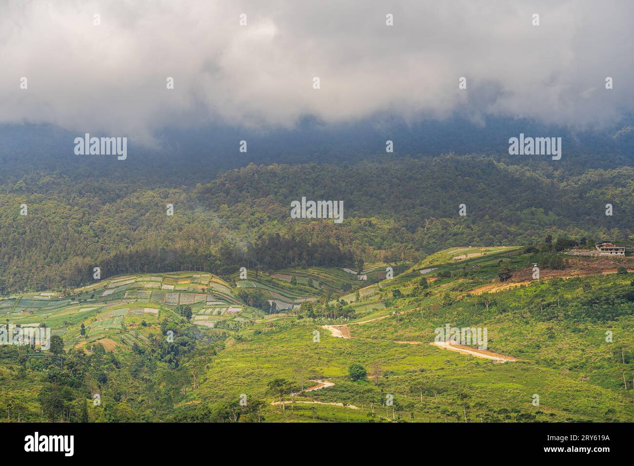 Indonesian countryside near Gunung Lawu, Java Stock Photo - Alamy