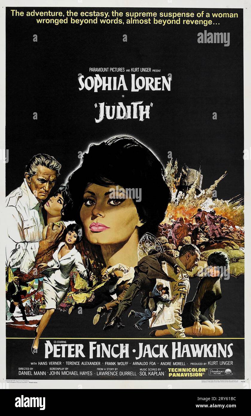 JUDITH (1966), directed by DANIEL MANN. Credit: PARAMOUNT PICTURES ...