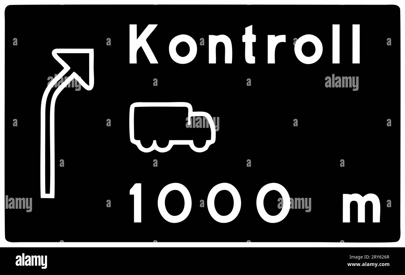 Advance warning sign Black and White Stock Photos & Images - Alamy