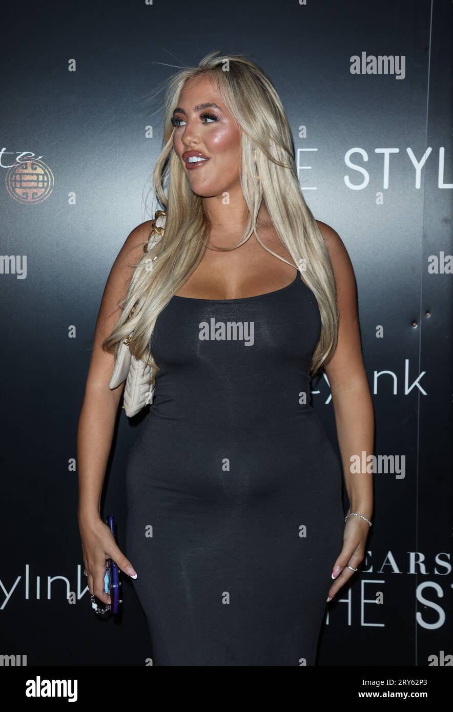 Jess Harding seen attending the In The Style 10th Anniversary Party at ...