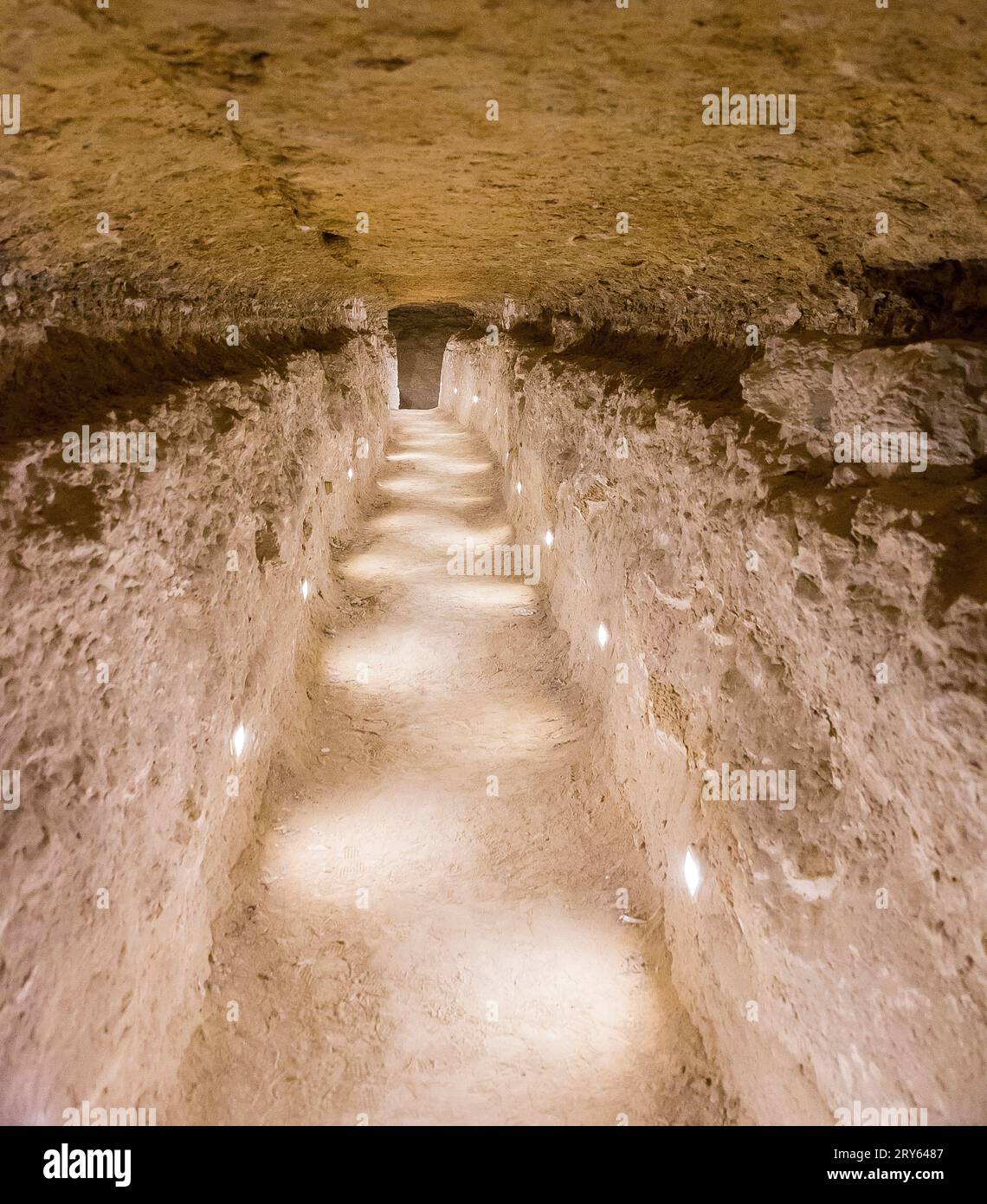 Egypt, Saqqara, Djoser pyramid, North Tomb, corridors Stock Photo - Alamy