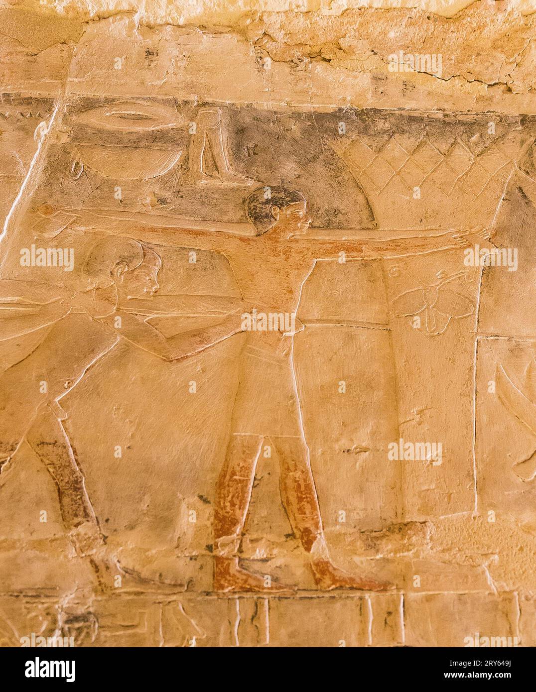 Egypt, Saqqara, tomb of Mehu, catching birds with a net : The watchman ...