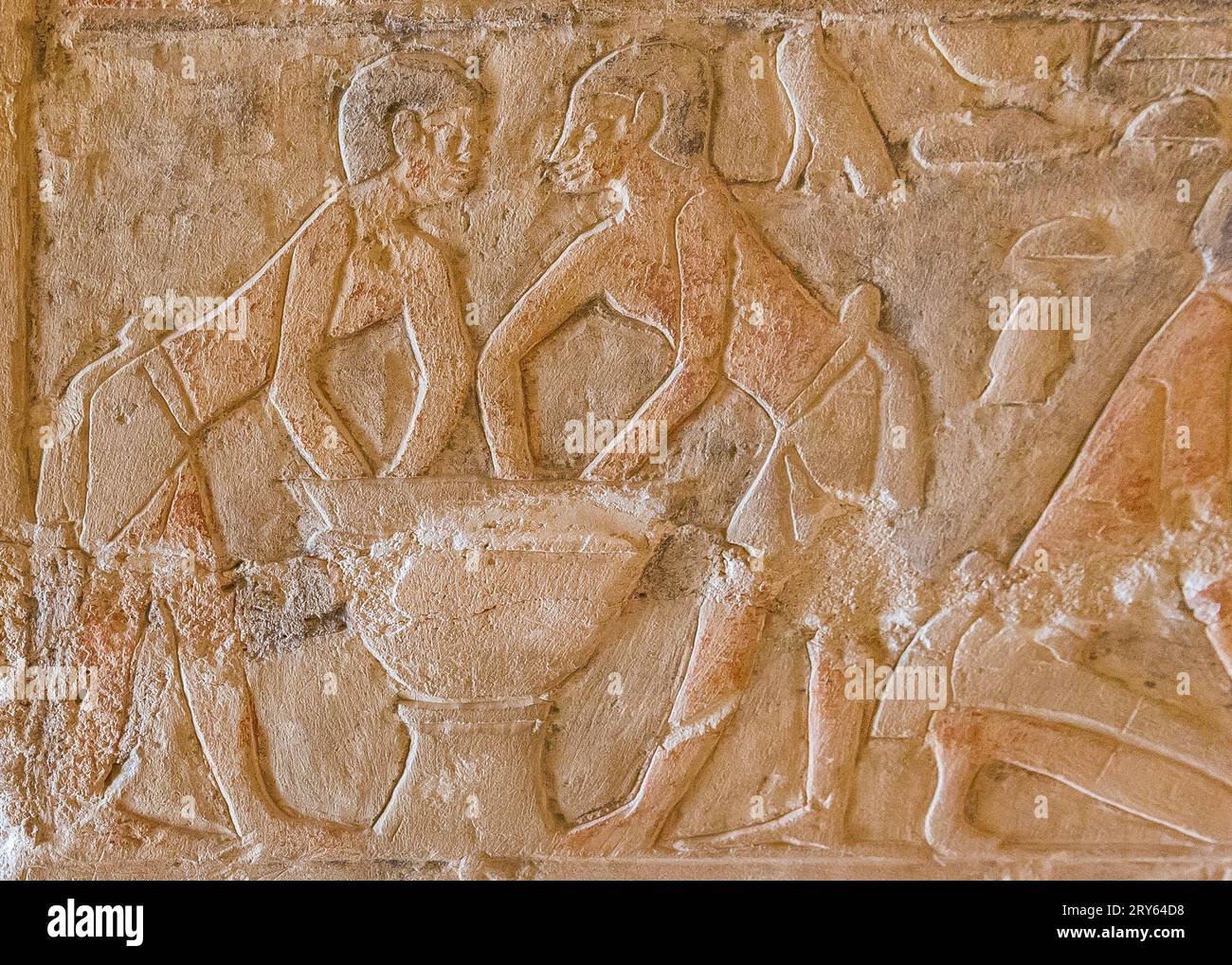 Egypt, Saqqara, tomb of Mehu, doorway between the first 2 rooms ...