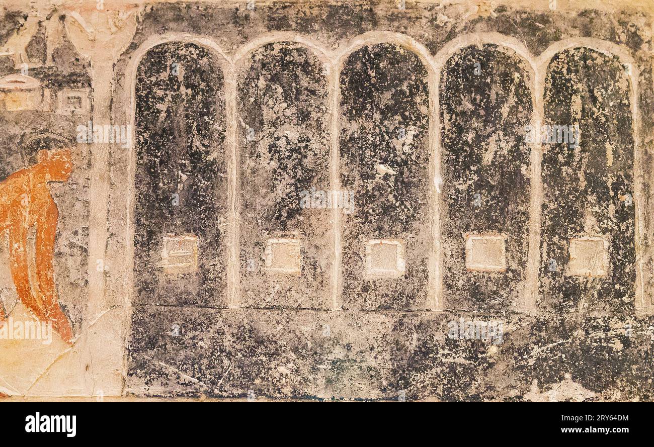 Egypt, Saqqara, tomb of Mehu, granaries Stock Photo - Alamy