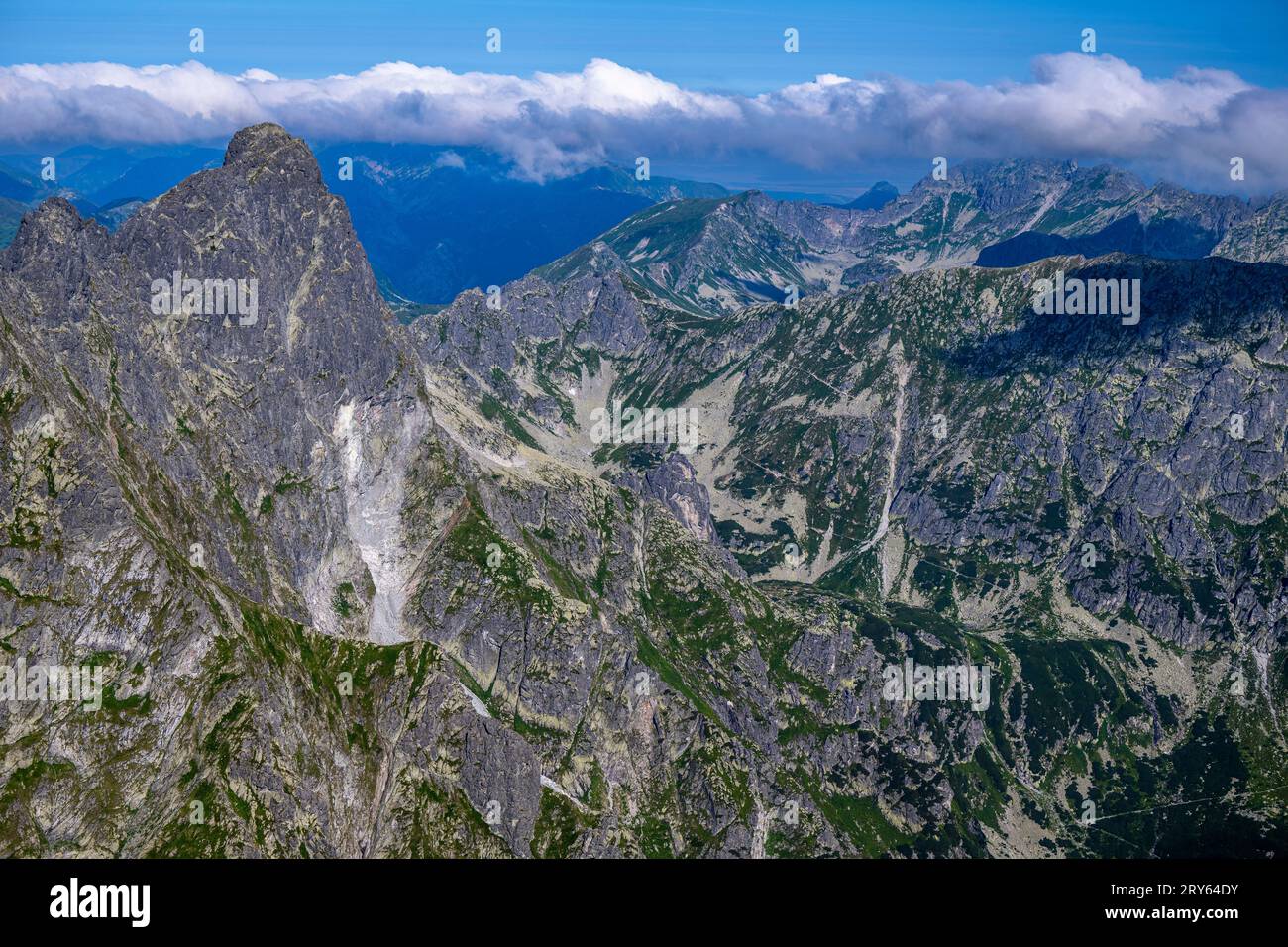 A view on the High Tatras from the Rysy peak Stock Photo - Alamy