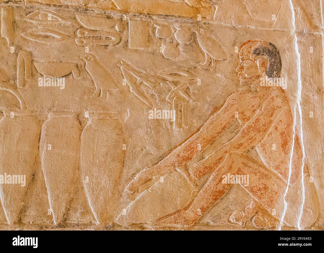 Egypt, Saqqara, tomb of Mehu, doorway between the first 2 rooms ...