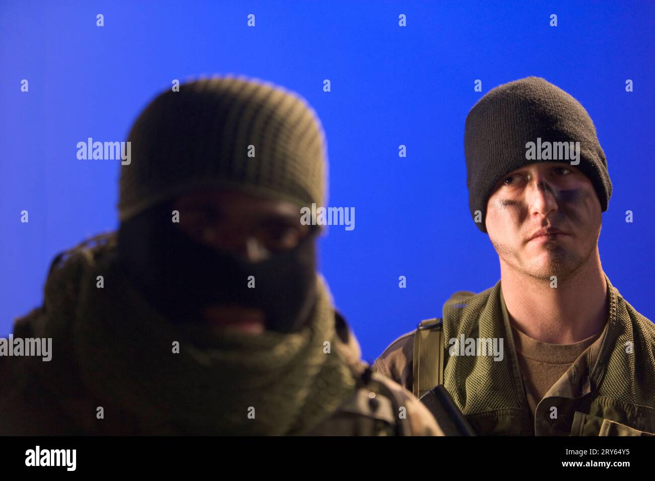 Camouflage soldiers face hi-res stock photography and images - Alamy